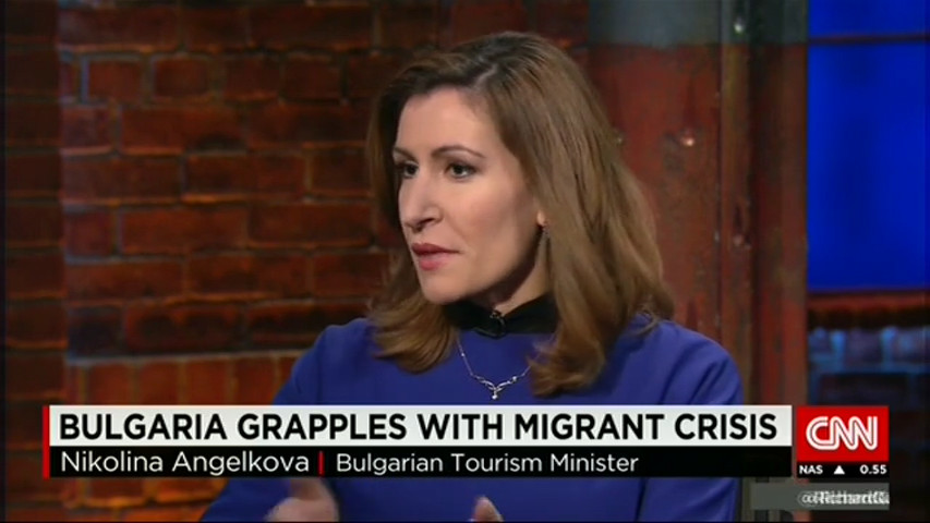 Minister Angelkova speaks to CNN's top anchor Richard Quest in „Quest ...